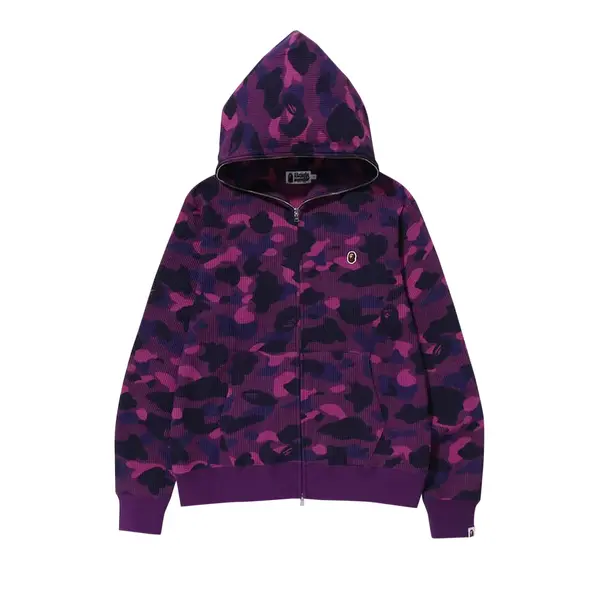 A BATHING APE Color Camo Thermal Zip Hoodie