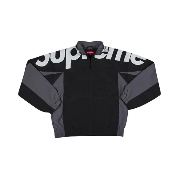 Supreme shoulder logo ナイロンジャケット Supreme Shoulder Logo Track Jacket - Black | Editorialist