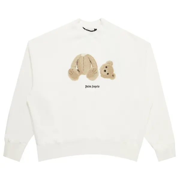 Palm Angels Pa Bear Creoff /brown - White