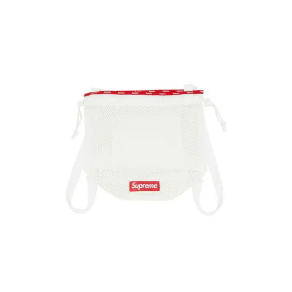 Supreme Mesh Small Backpack - White