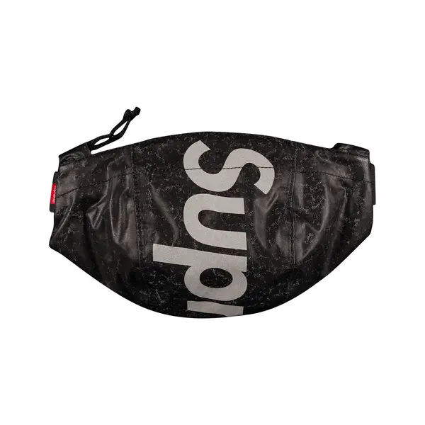 Supreme Waterproof Reflective Speckled Waist Bag - Black