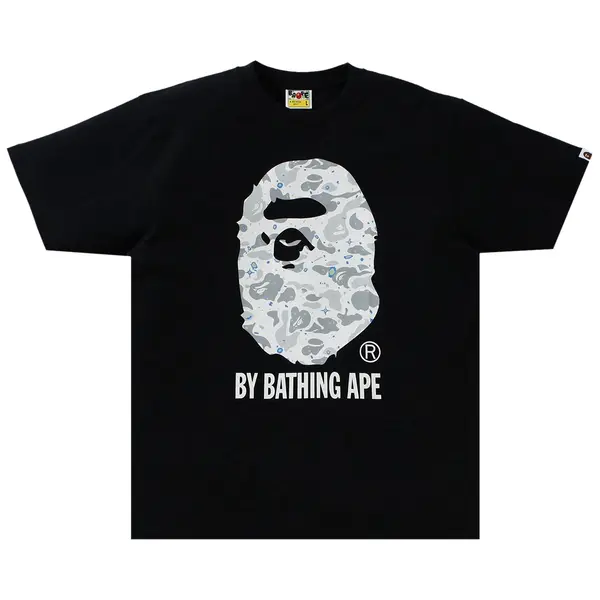 A BATHING APE Space Camo Bathing Ape Tee - Black