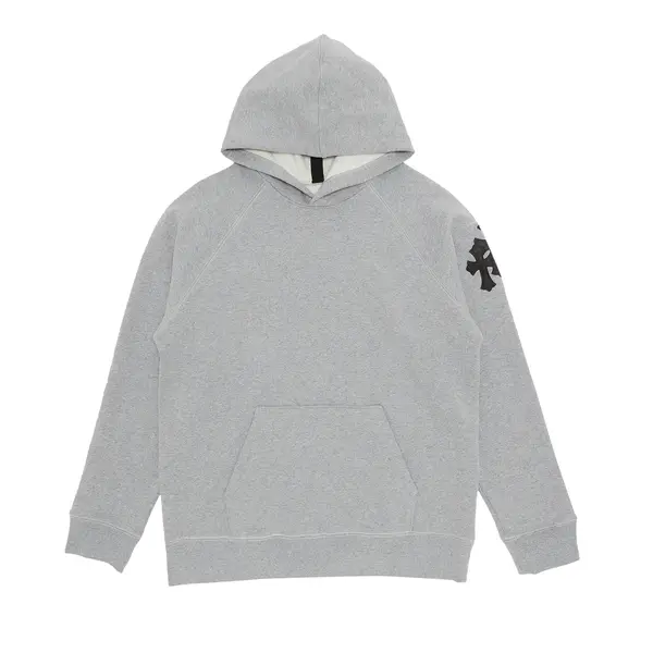 Chrome Hearts Paper Jam Cross Hoodie - Grey | Editorialist