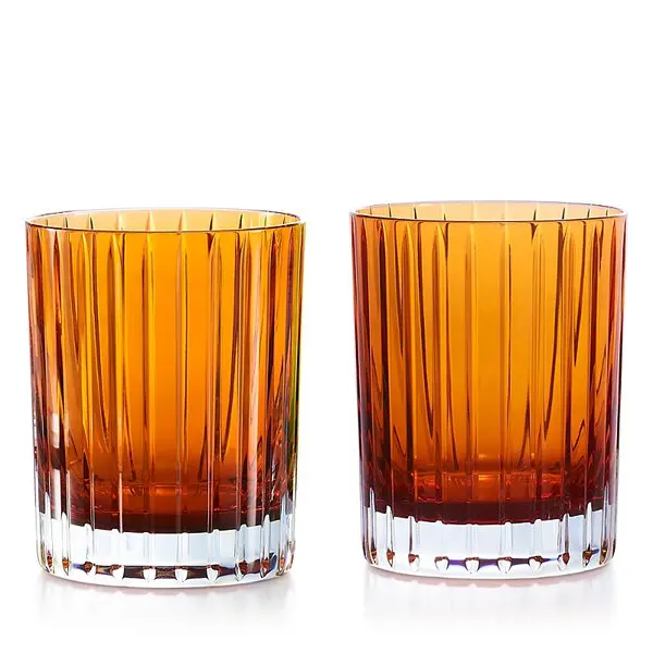 THE MARTHA, BY BACCARAT Harmonie Colors Of Joy Tumblers, Set Of 2 - Orange