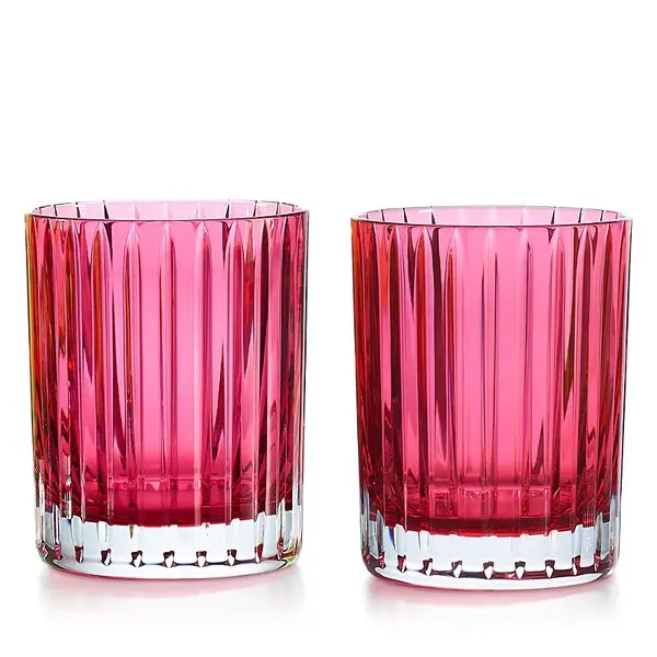 THE MARTHA, BY BACCARAT Harmonie Colors Of Joy Tumblers, Set Of 2 - Pink