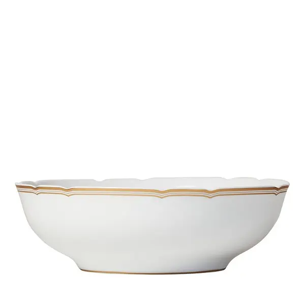 Bernardaud Pompadour Salad Bowl - White/gold