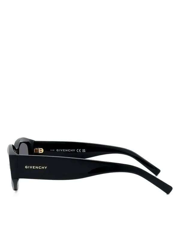 Givenchy Gv Day Geometric Sunglasses, 54mm - Black/gray Solid