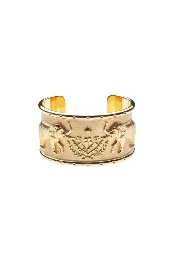 JANE WIN Lucky Bonne Chance Cuff - Gold