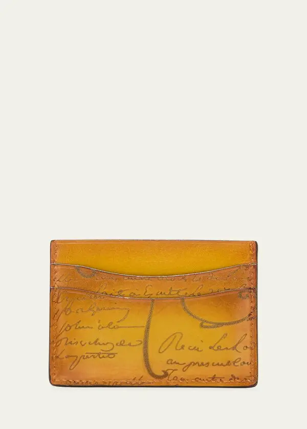 Berluti Bambou Neo Scritto Card Case