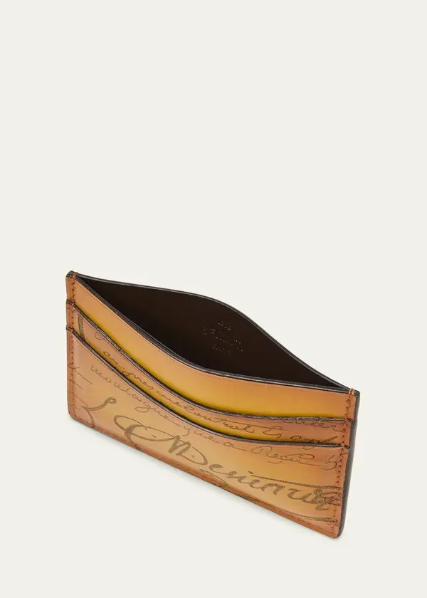 Berluti Bambou Neo Scritto Card Case