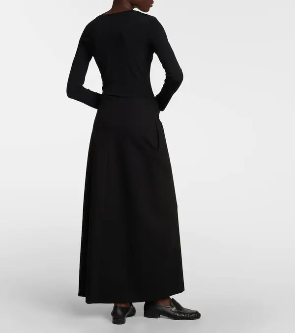 THE ROW Flores Asymmetric Maxi Skirt