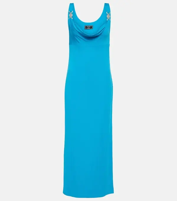 Versace Medusa '95 Jersey Maxi Dress - Blue