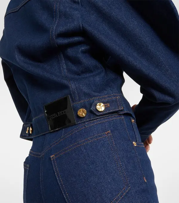 Nina Ricci Cropped Denim Trucker Jacket