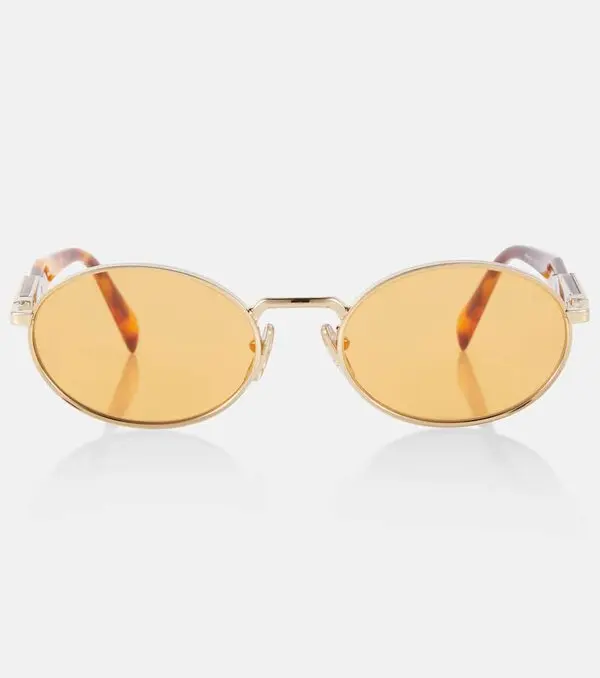 Prada Oval Sunglasses - Brown
