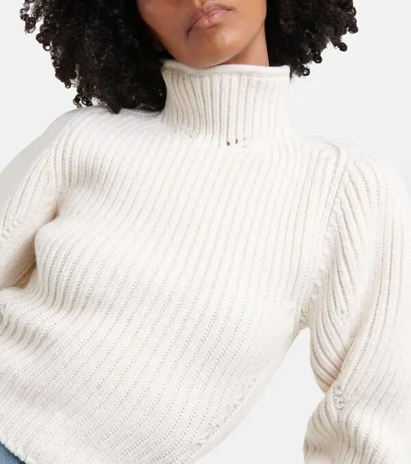 Alaïa Ribbed-knit Wool-blend Sweater
