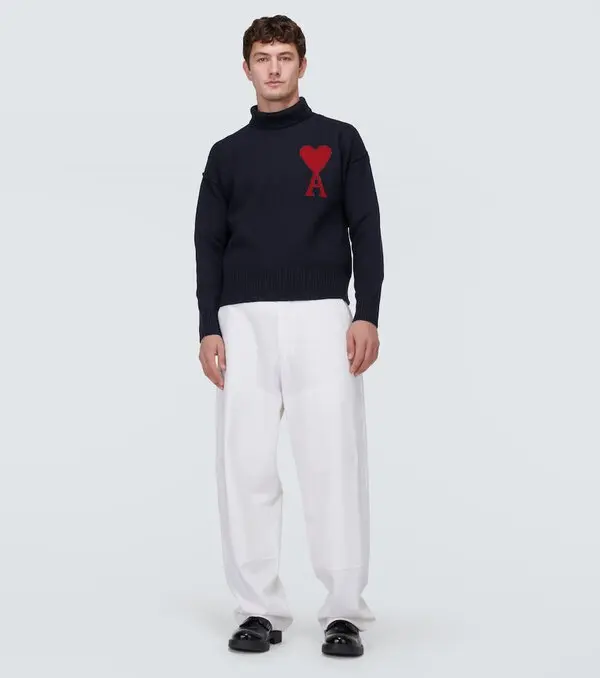 Ami De Cœur Virgin Wool Turtleneck Sweater