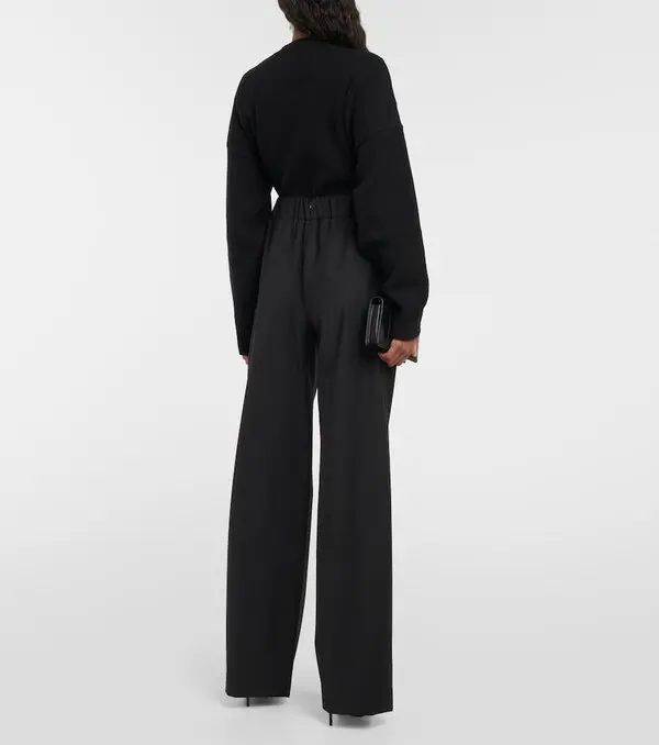 Dolce & Gabbana Wool-blend Wide-leg Trousers