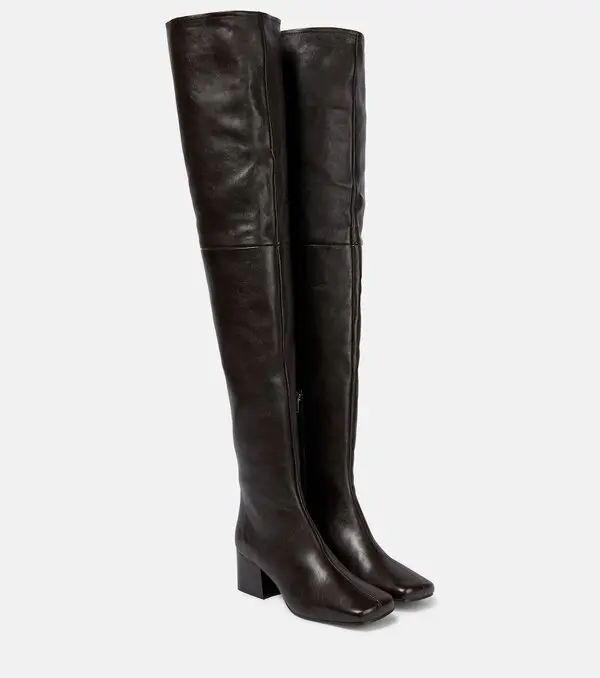 LEMAIRE Over-the-knee Leather Boots