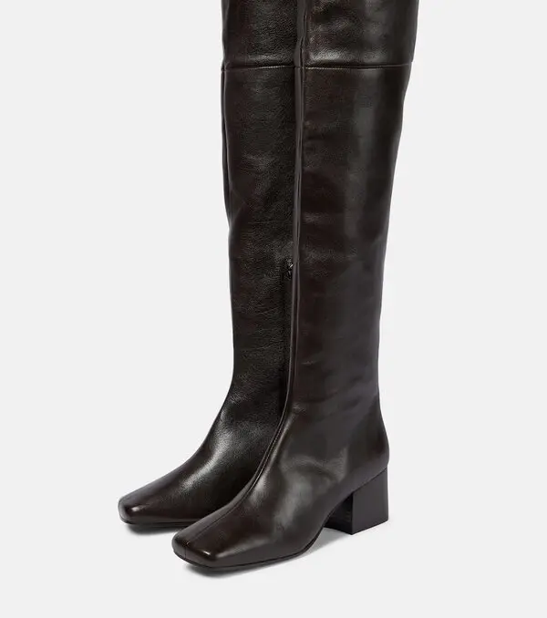 LEMAIRE Over-the-knee Leather Boots