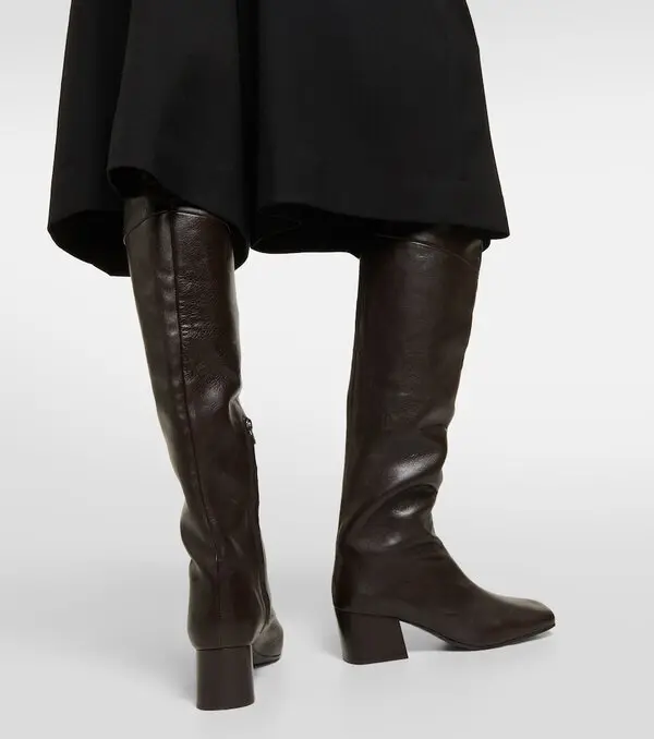 LEMAIRE Over-the-knee Leather Boots