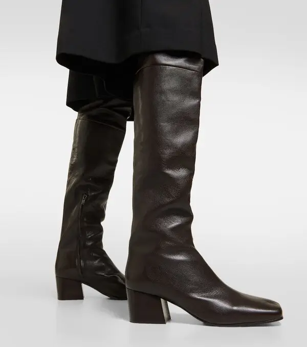 LEMAIRE Over-the-knee Leather Boots