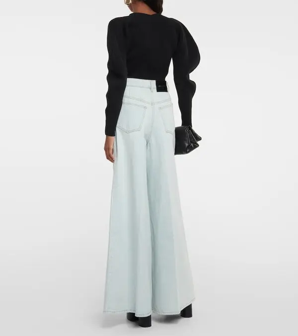 Nina Ricci High-rise Flared Jeans - Blue