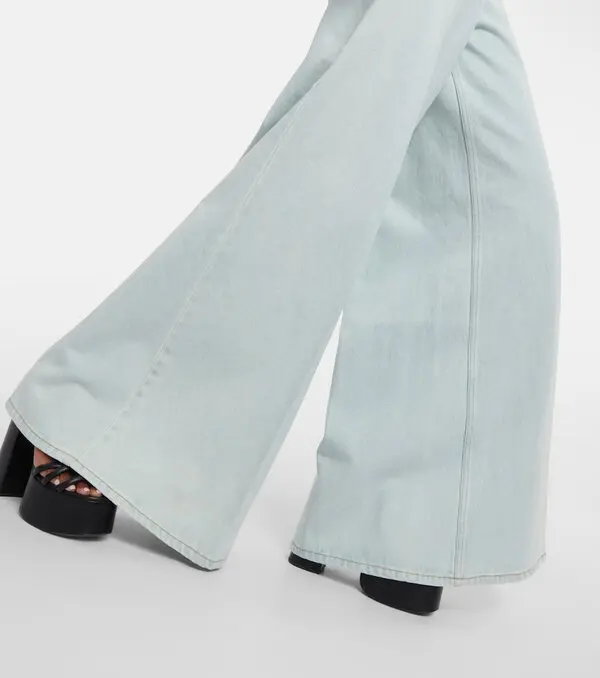 Nina Ricci High-rise Flared Jeans - Blue