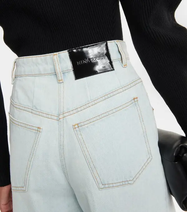 Nina Ricci High-rise Flared Jeans - Blue
