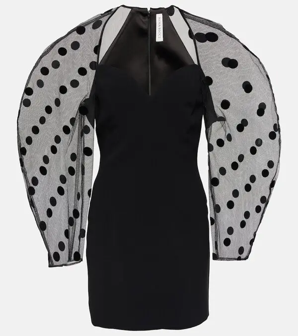 Nina Ricci Tulle Mini Dress - Black