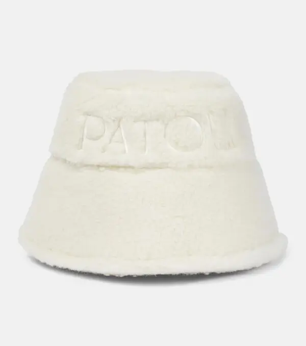 Patou Logo Bucket Hat - White