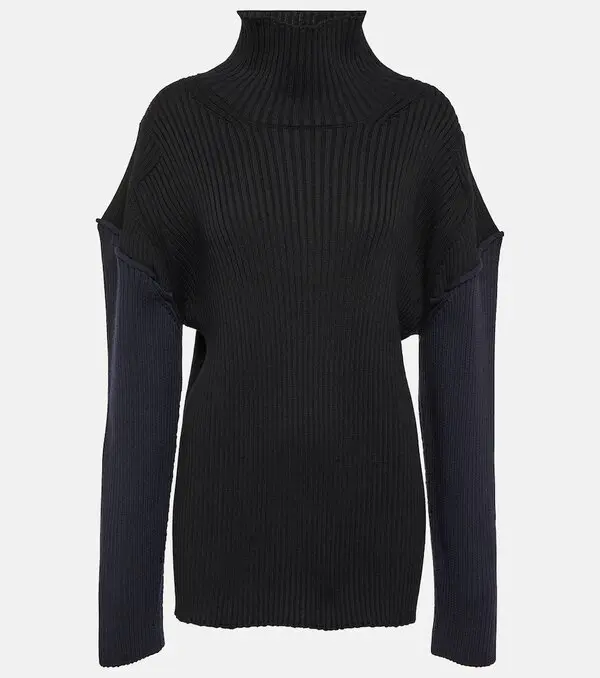THE ROW Dua Cotton And Cashmere Turtleneck Sweater