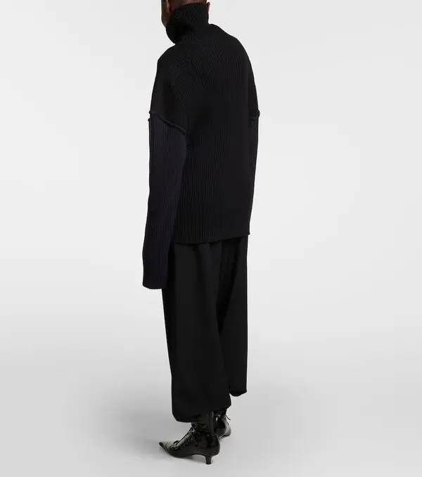 THE ROW Dua Cotton And Cashmere Turtleneck Sweater