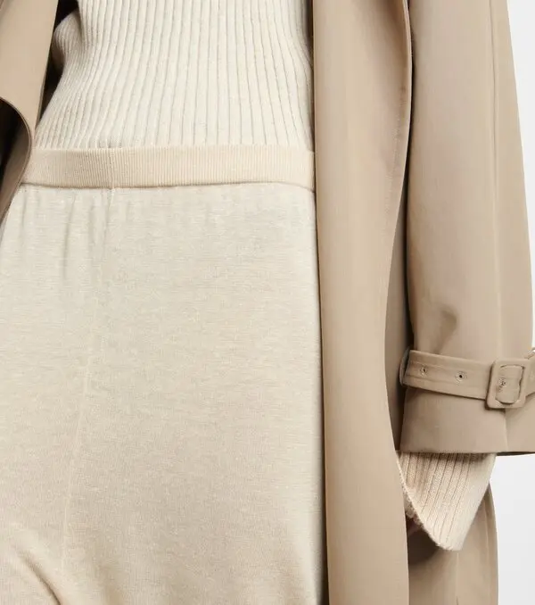 THE ROW Dalbero Linen And Silk Tapered Pants