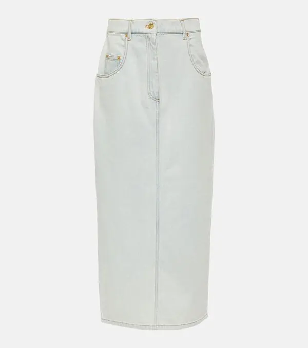 Nina Ricci Denim Maxi Skirt