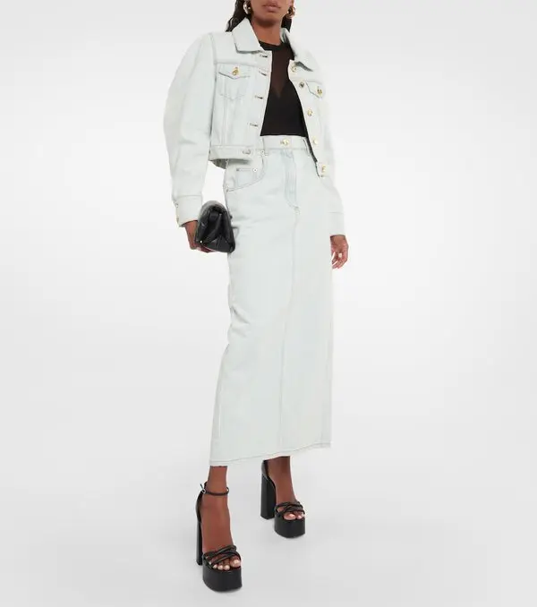 Nina Ricci Denim Maxi Skirt