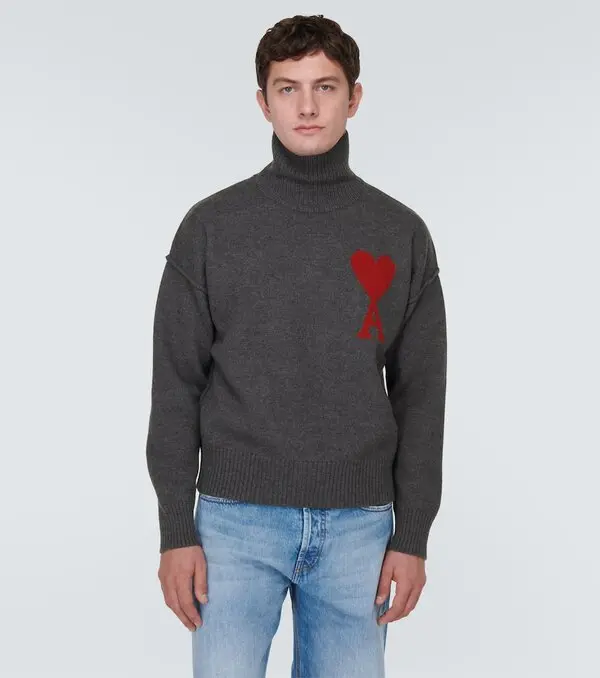 Ami De Cœur Virgin Wool Turtleneck Sweater