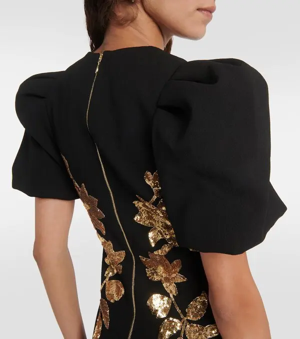 Rebecca Vallance Versailles Sequined Crêpe Midi Dress