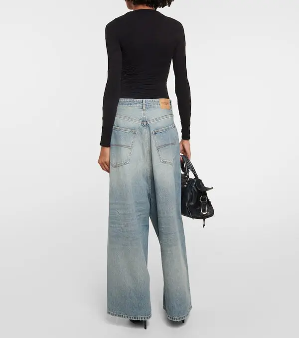 Balenciaga Wide-leg Jeans - Blue