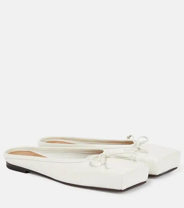 Jacquemus Les Mules Plates Ballet Flats - White