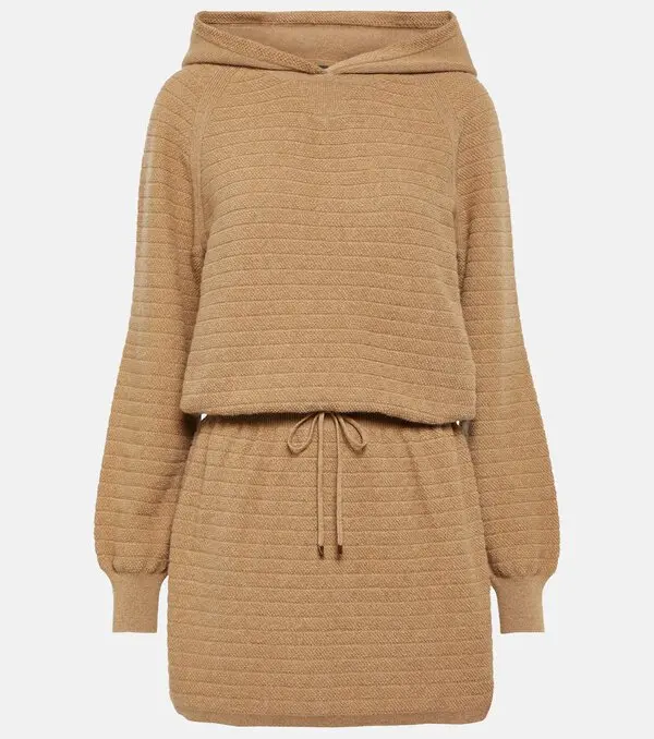 Loro Piana Merano Cashmere Hooded Dress - Multicoloured