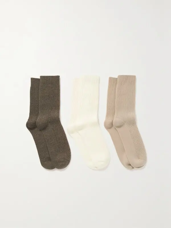 Arch4 Set Of Three Lucia Cashmere Socks - Multi