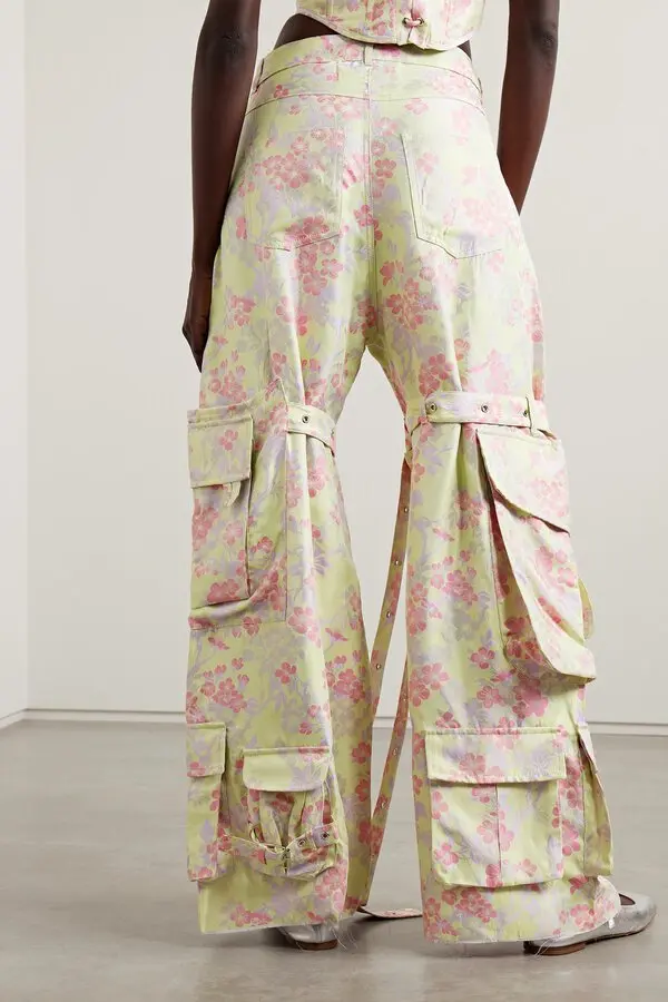 MARQUES' ALMEIDA Brocade Wide-leg Cargo Pants