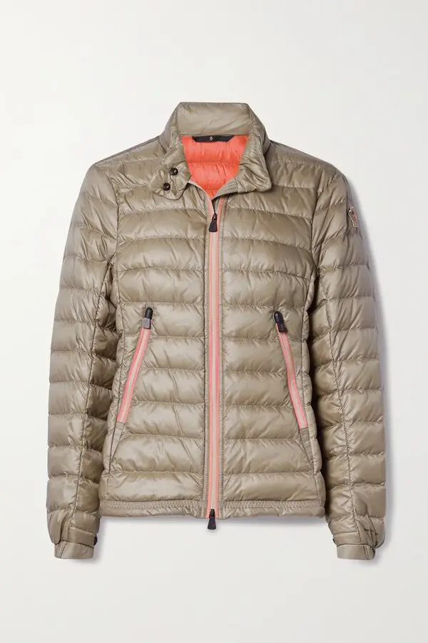 Moncler Walibi Quilted Ripstop Down Jacket - Neutrals
