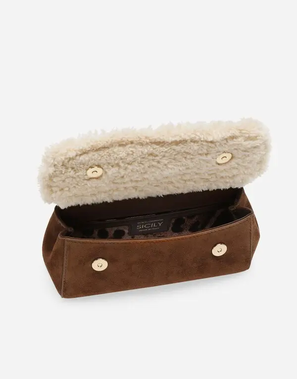 Dolce & Gabbana Small Sicily Handbag - Brown