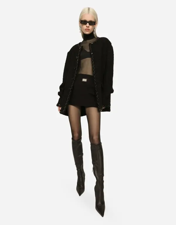 Dolce & Gabbana Single-breasted Bouclé Jacket