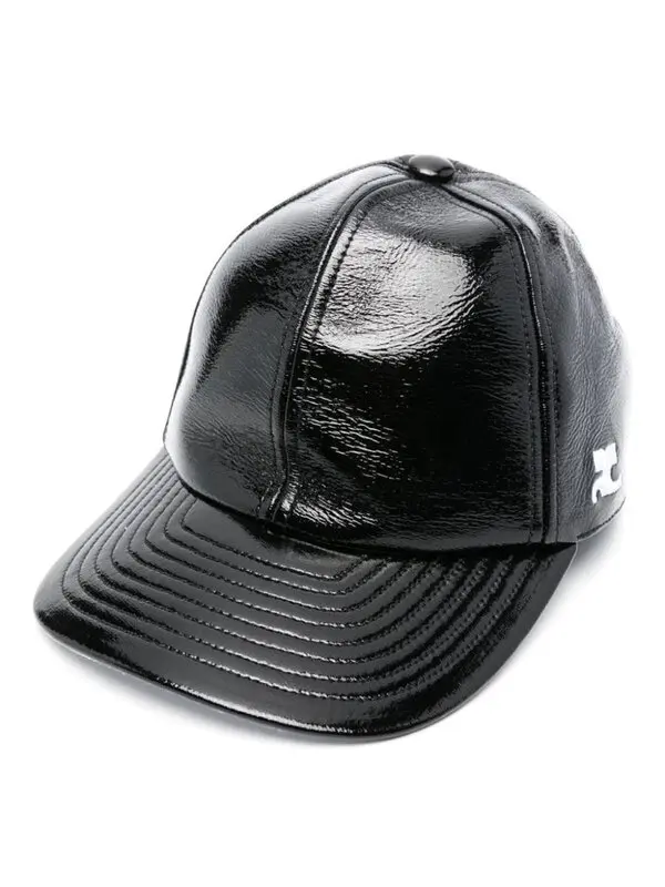 COURREGES Patent Cap - Black