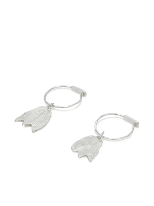 JIL SANDER Floral-detail Drop Earrings