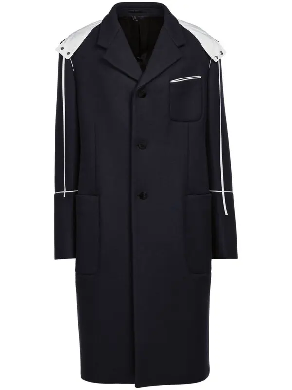 FERRAGAMO Single-breasted Hooded Coat