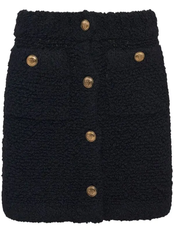 Prada Bouclé Mini Skirt