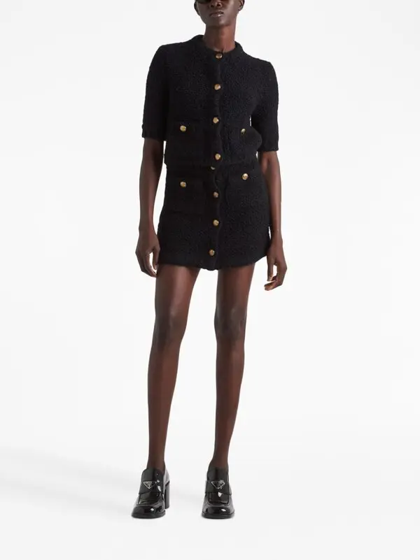 Prada Bouclé Mini Skirt